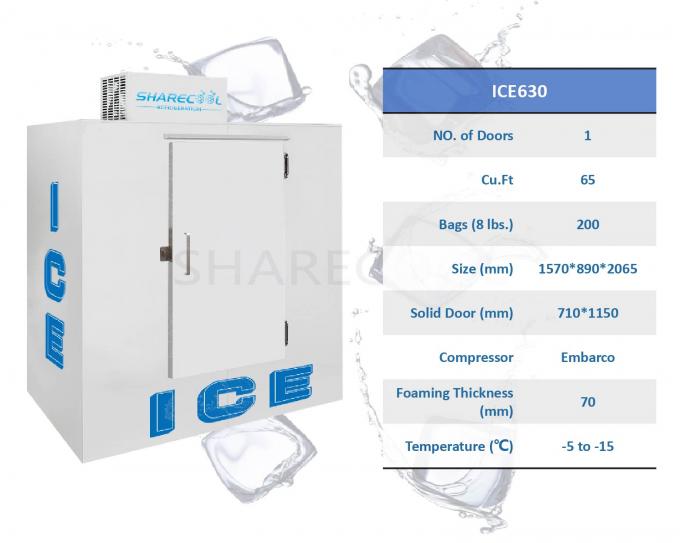 Embarco Compressor Bagged Ice Merchandiser 70mm Foam With Wheel
