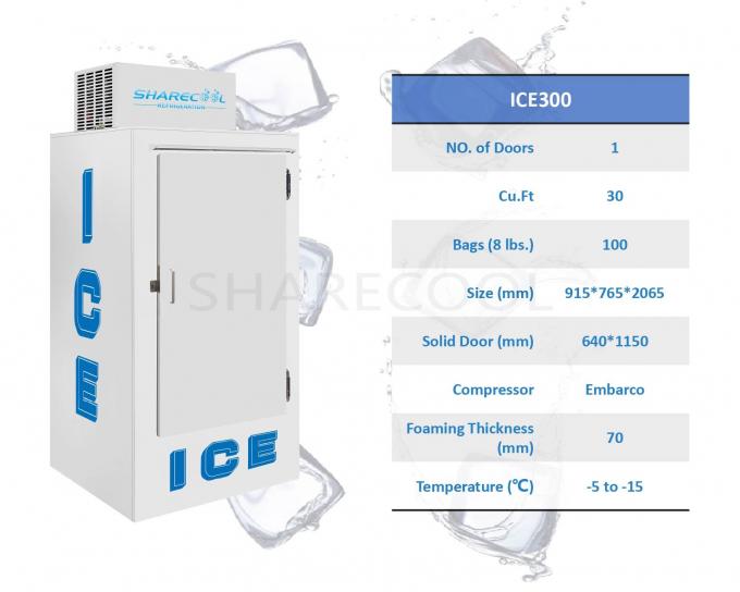 Gas Station Outdoor Ice Merchandiser Freezer Solid Door Digital ...